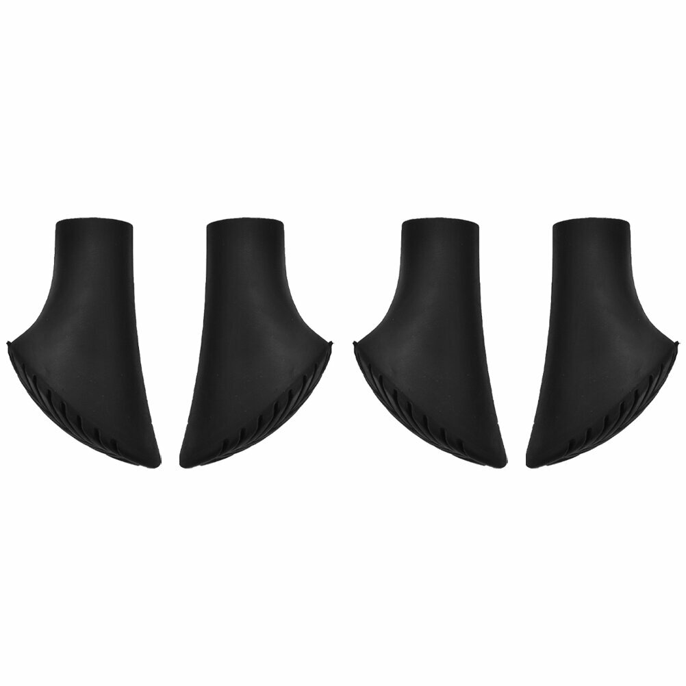 Набор силиконовых наконечников для треккинговых палок черного цвета, 20 шт для защиты и устойчивости