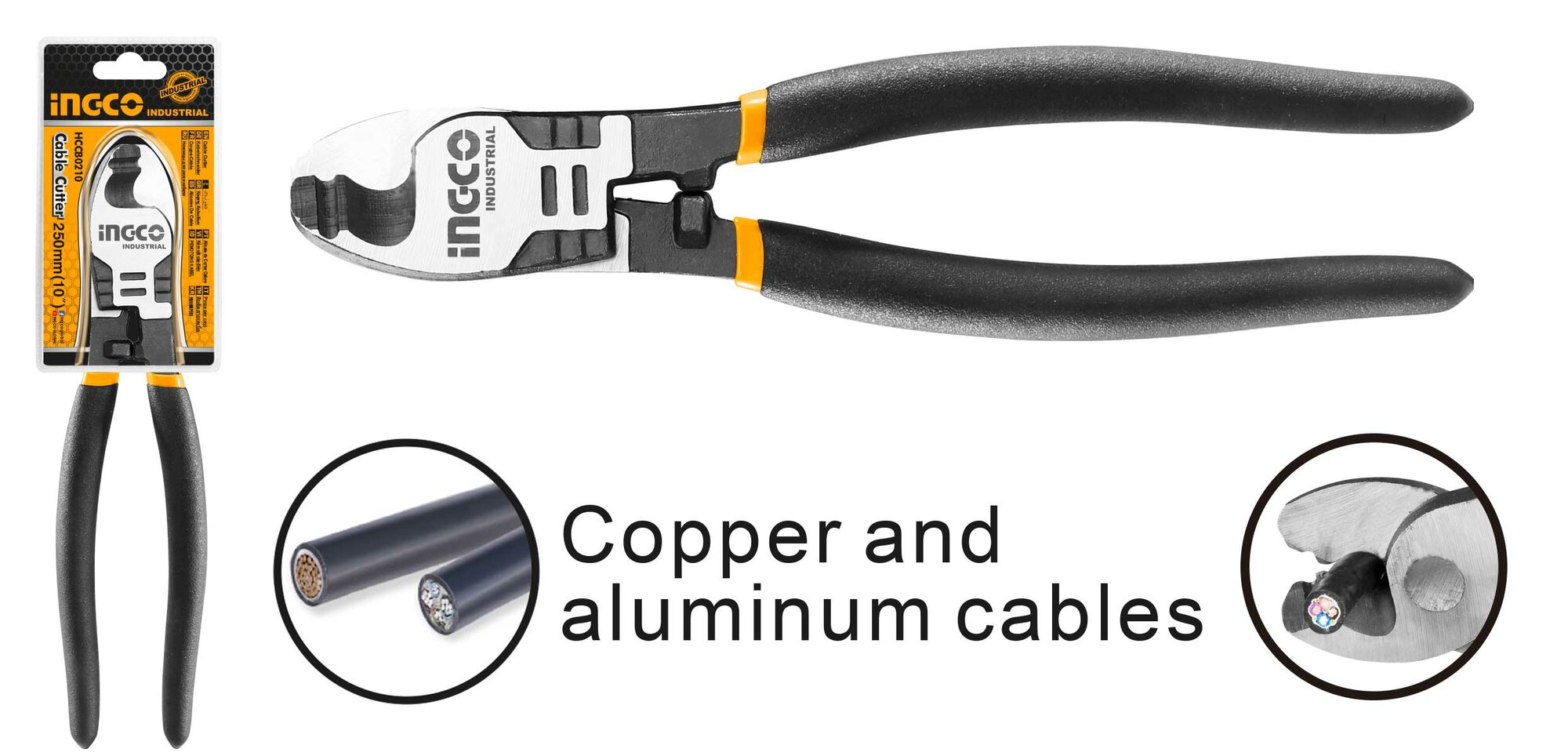INGCO Кабелерез 250мм, 0-13мм INDUSTRIAL HCCB0210
