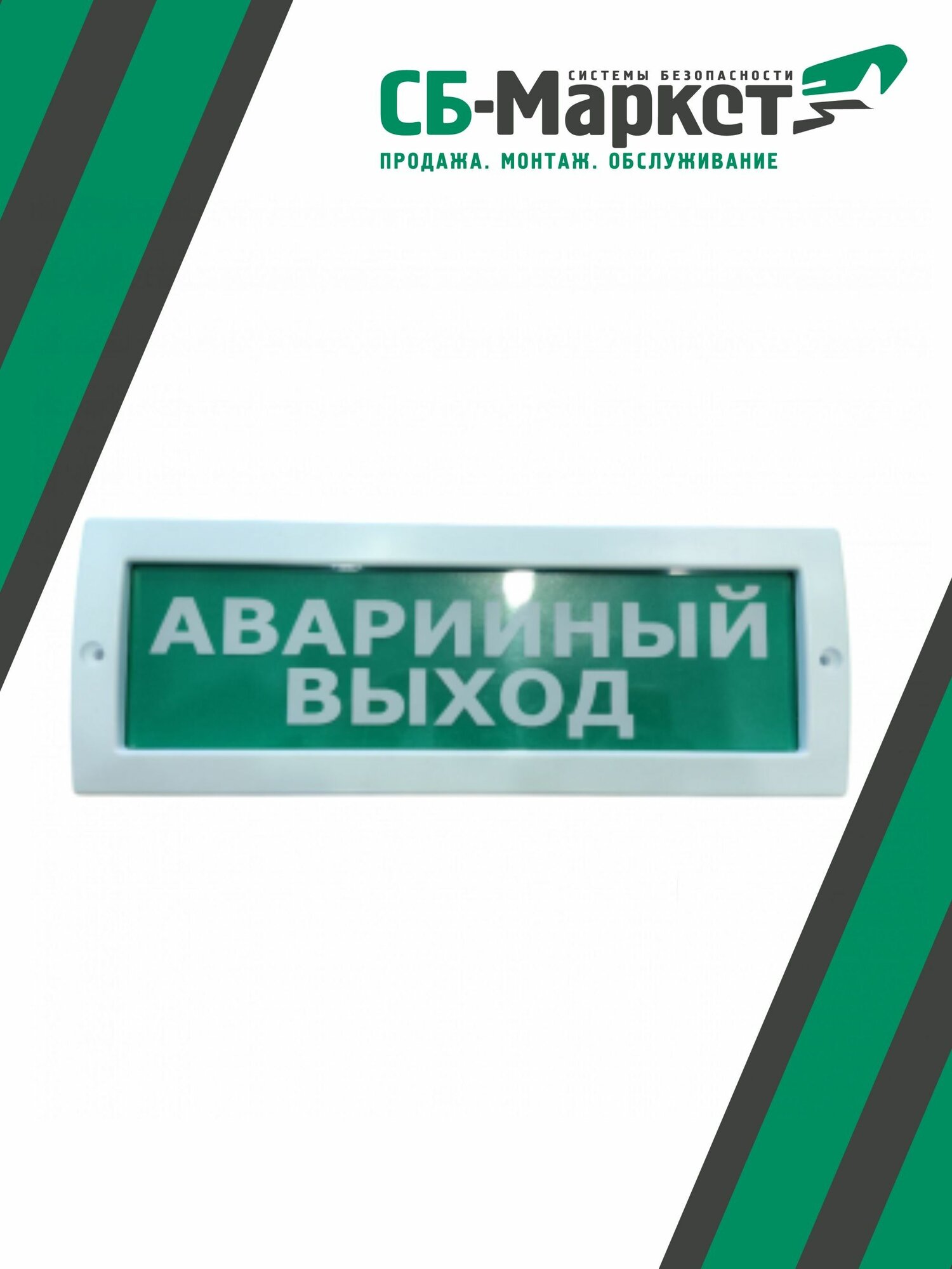 Молния-24 "Аварийный выход" вистл Оповещатель охранно-пожарный (табло)