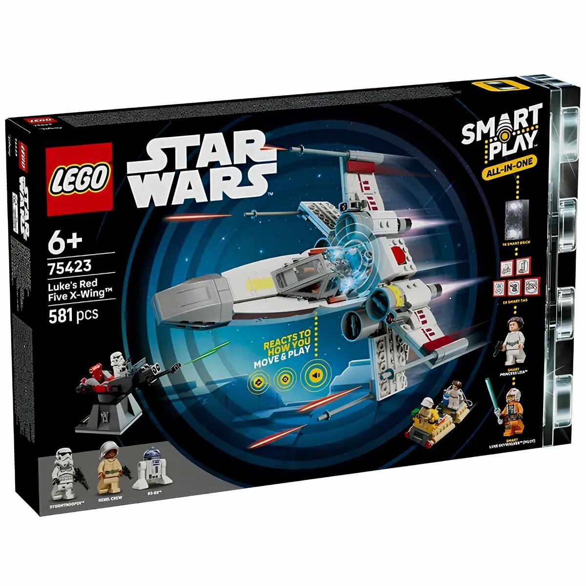 Конструктор LEGO Star Wars 75423 SMART Play Истребитель Red Five X-Wing Люка Скайуокера