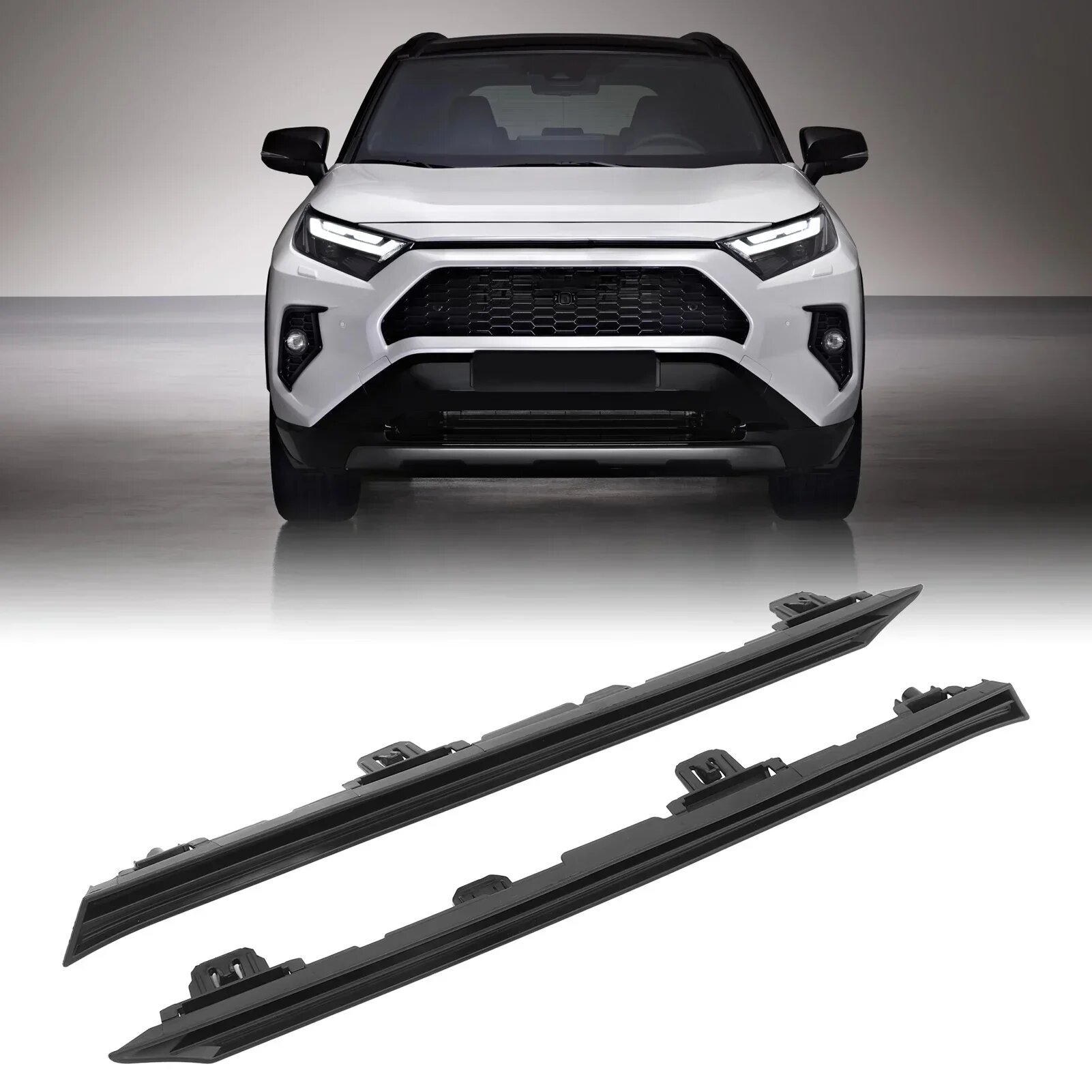 Верхняя решетка переднего бампера для Toyota Rav4 2019-2023 вставка отделка 53123 0R050 высокопрочный радиатор боковое формование