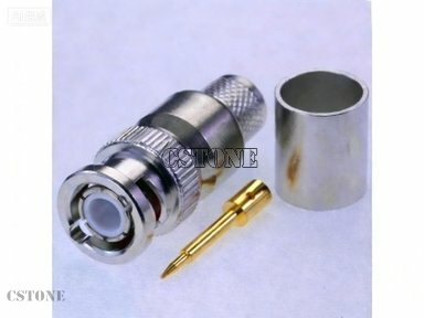 BNC штекер обжим для RG214; 2GHz VSWR1.25 (надежный китайский аналог)