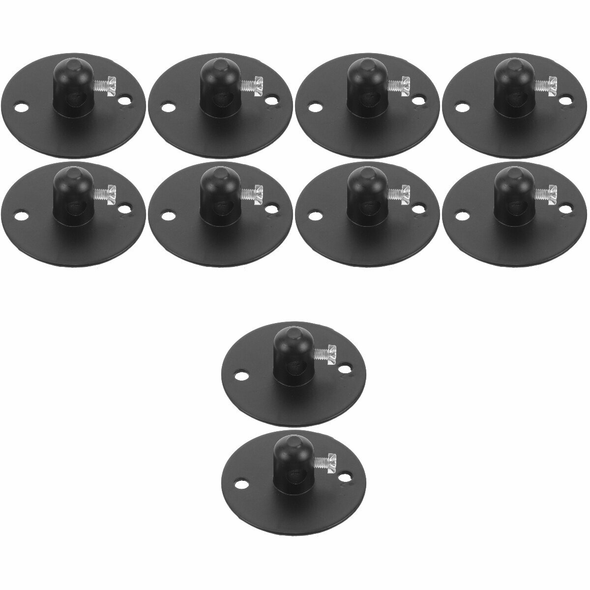 Зажимы для кабеля из железа черного цвета для подвесных светильников, набор из 10 шт