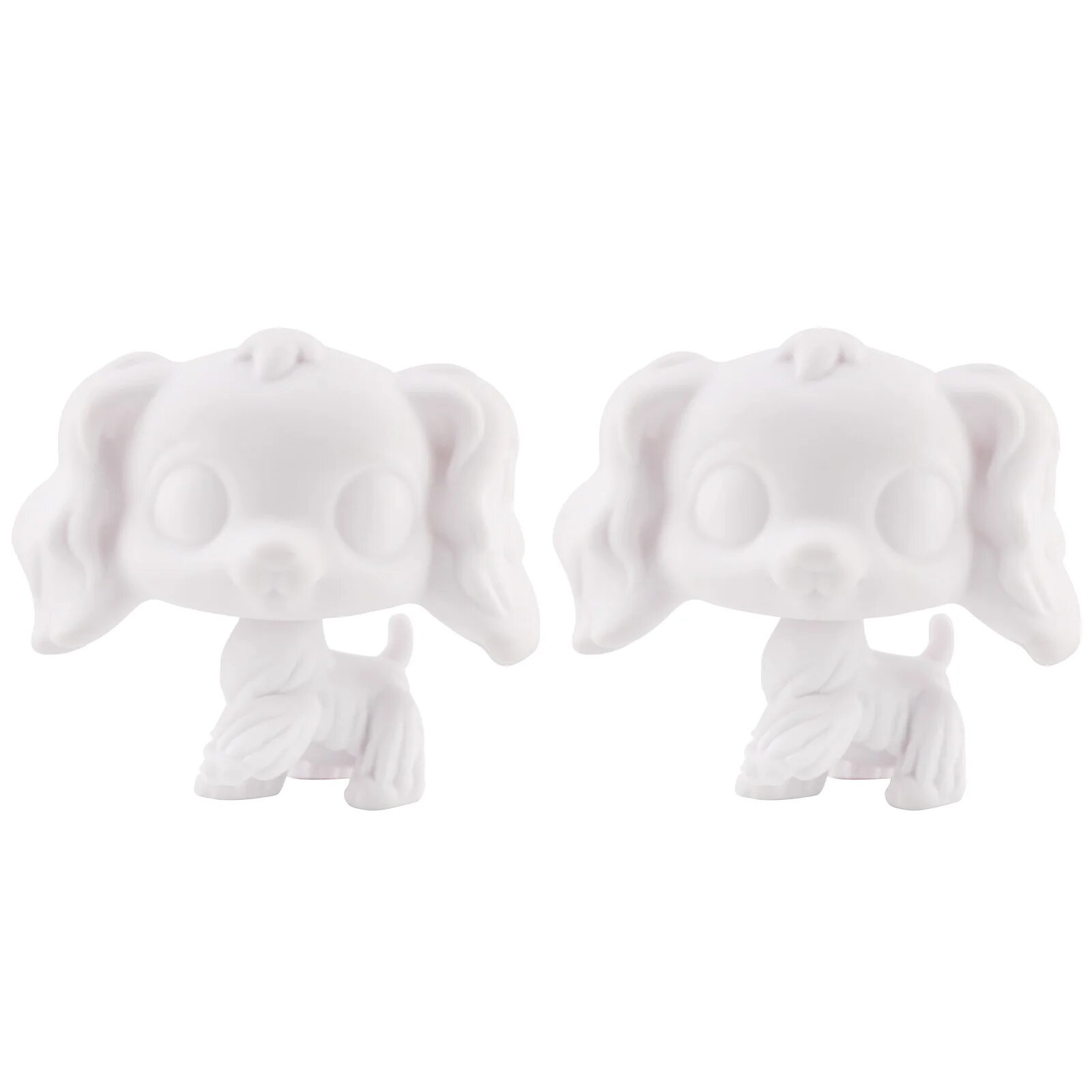 2 шт. Minilpsshop: Фигурки животных с белой основой (кошка, волк, колли, грейт-дэн, такса, хаски, олень) – подарок для детей, совместимые с LPS