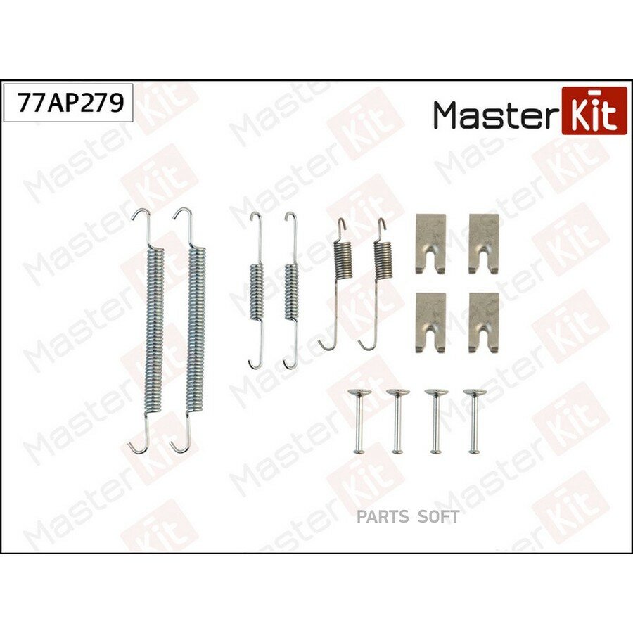 77AP279 MASTERKIT Компл. установ. бараб. колодок AVENSIS (_T22_) 1997 - 2003 MASTERKIT 77AP279 | цена за 1 шт