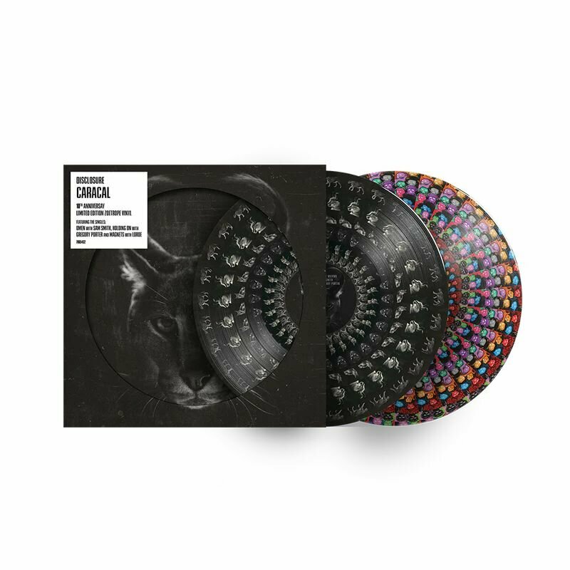 Disclosure - Caracal (Zoetrope 10th Anniversary USA Limited) Цвет: "Анимированный Винил", Ультра-Редкая Виниловая Пластинка из США, Фиты: The Weeknd, Lorde, Sam Smith и др.