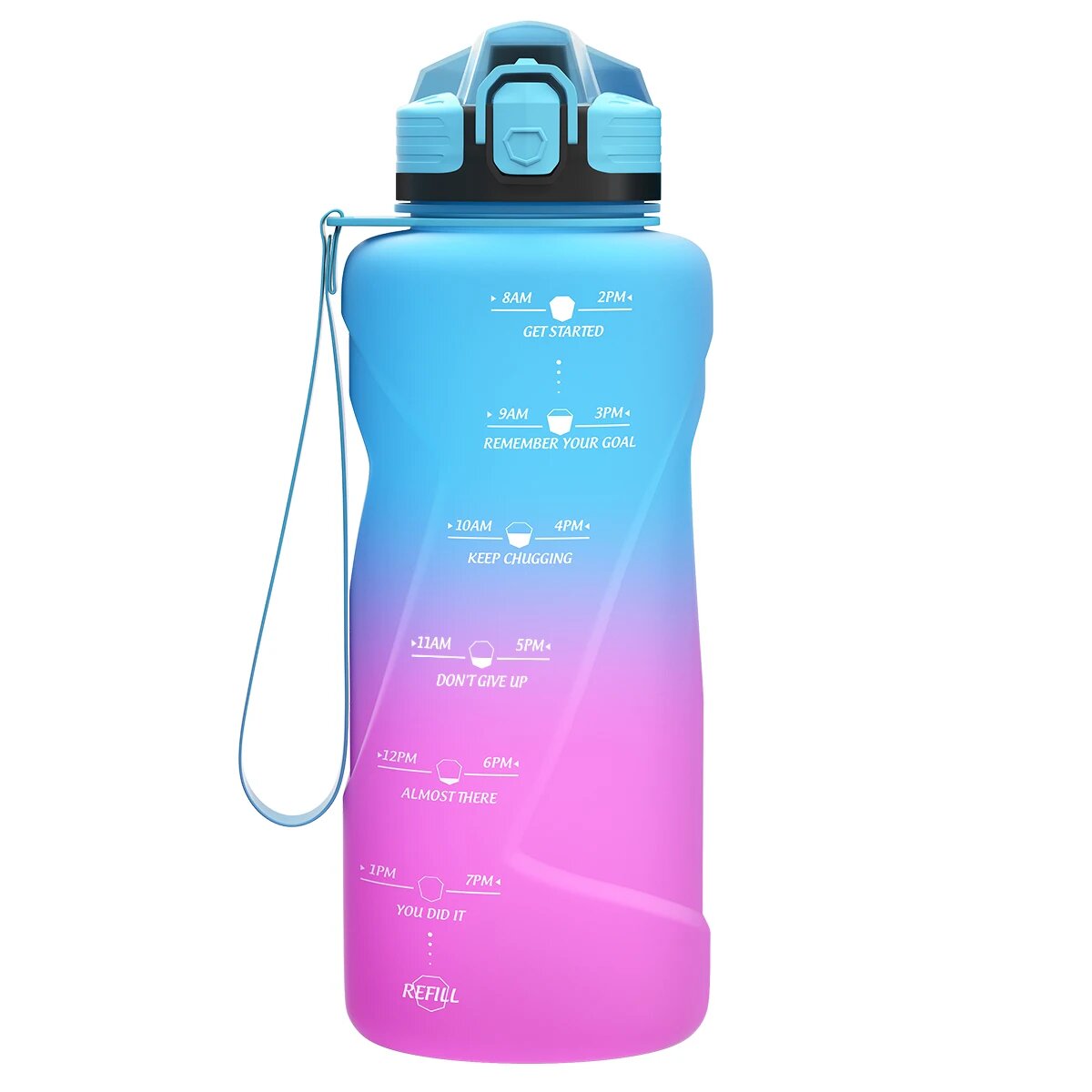 ZORRI Градиентная спортивная бутылка для воды 1500 мл Blue-Purple