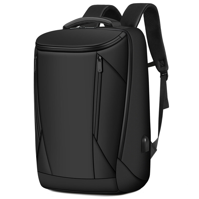 KLQ BP71 Leather finish laptop bag 17.3" business backpack for college students