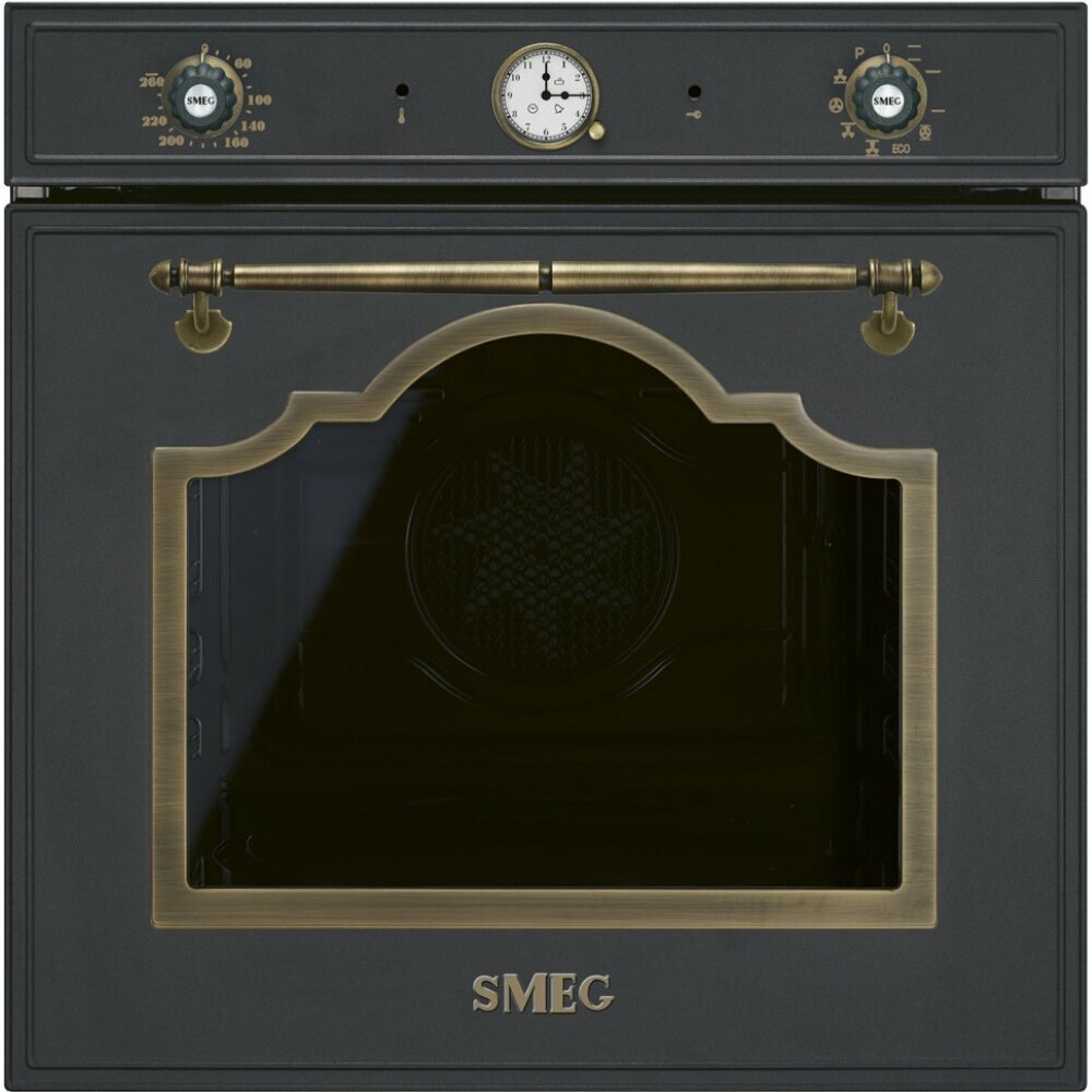 Духовой шкаф Smeg Cortina SFP67C1TAO, 9 функций, очистка пиролитическая, цвет антрацит