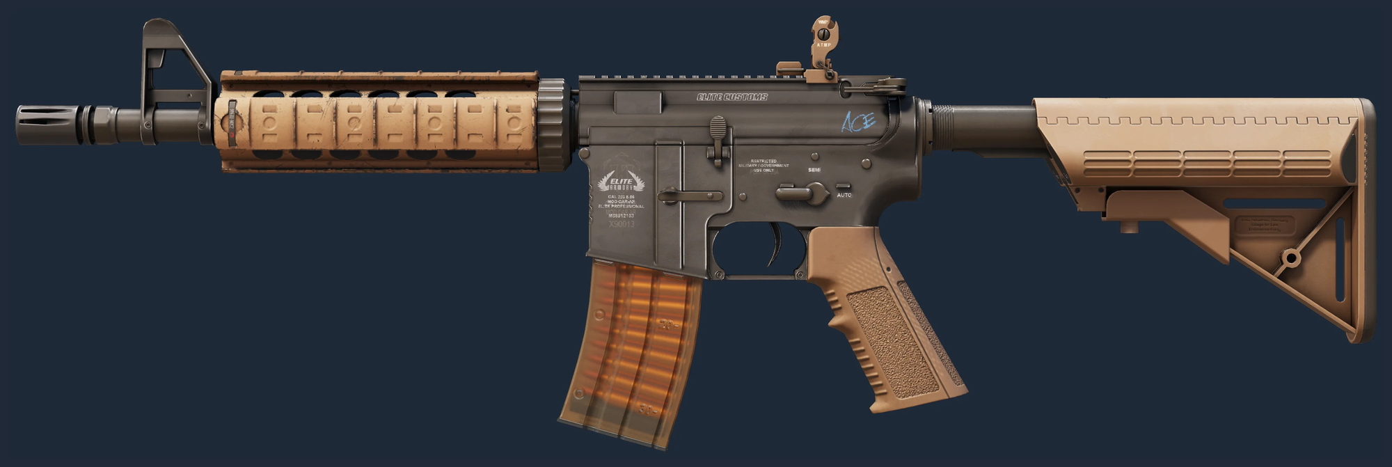 StatTrak™ M4A4 | Полимерный рожок (Прямо с завода) Скины CS2 с быстрой автовыдачей steam trade