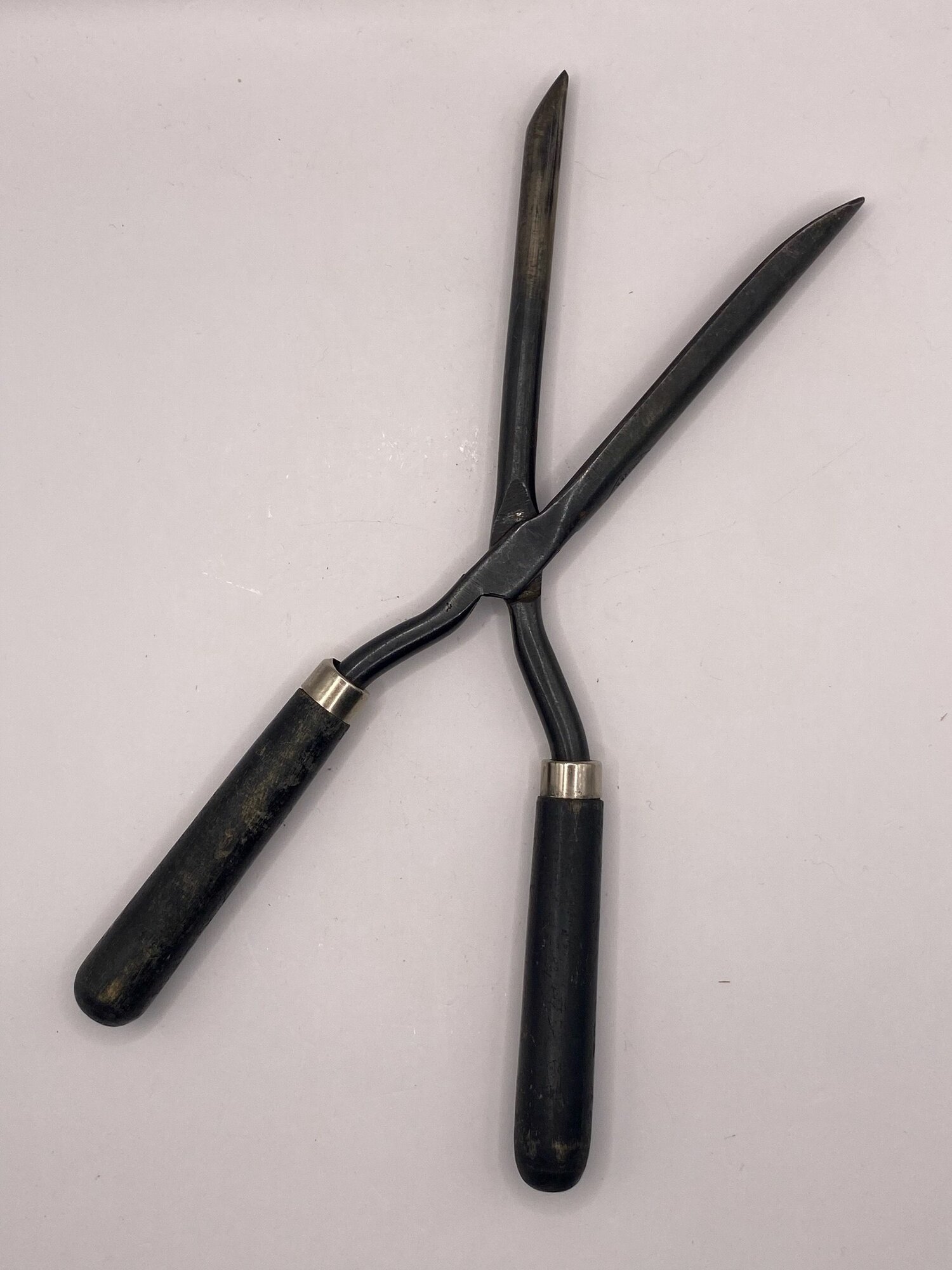 Щипцы для завивки волос. Плойка. Дерево. Металл. СССР. Тимирязевск. РПТ.