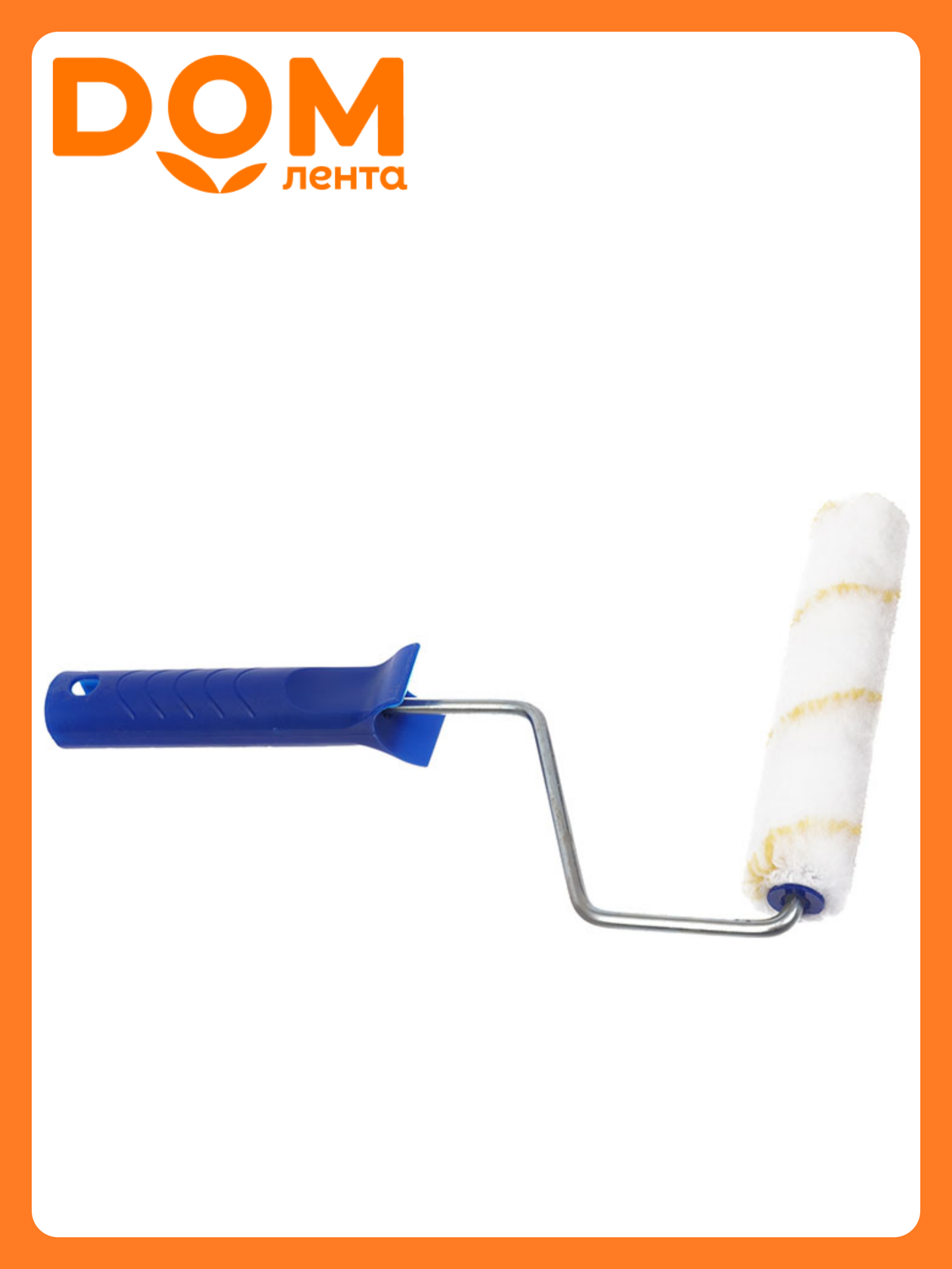 Мини-валик малярный TOOLBERG с ручкой, полиамид 12/15/160мм, под ручку 6мм