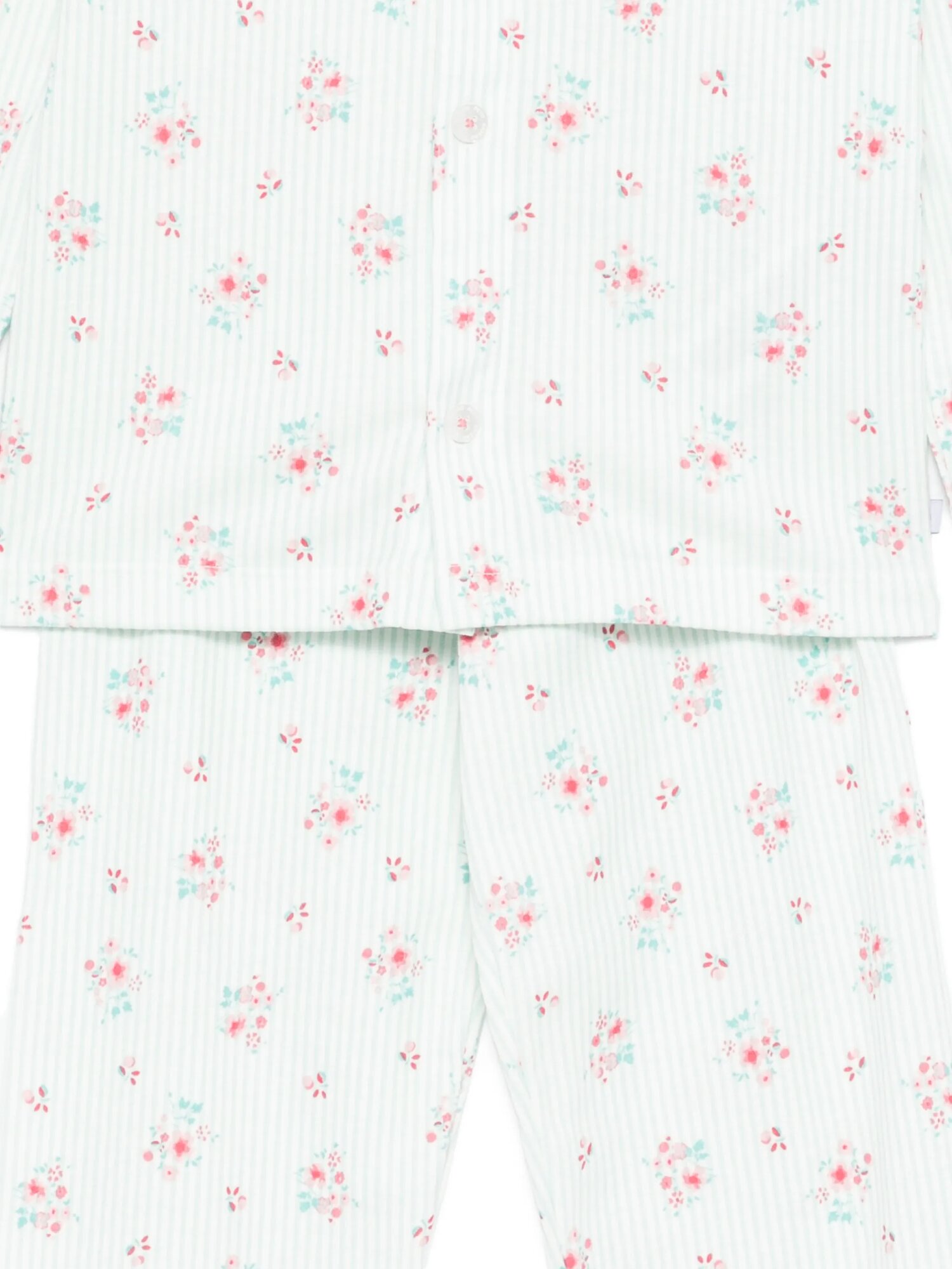 Пижама Petit Bateau Striped pajamas, размер 5 лет, бежевый/белый — фото 1