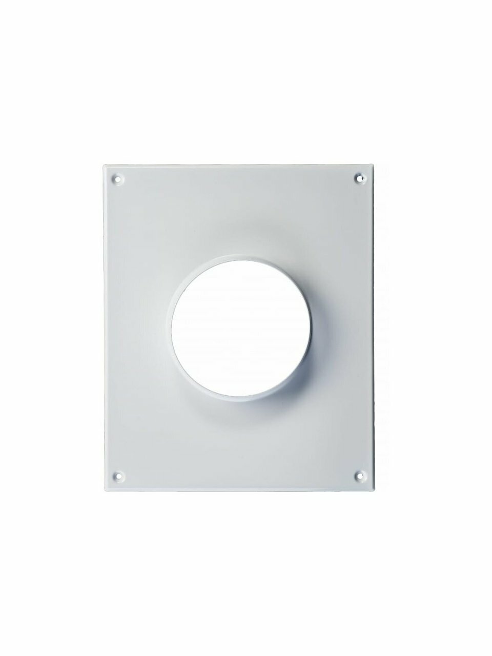 Площадка торцевая Viento 100П пластиковая для вентиляции, установочный диаметр 100 мм, фланец 205х240 мм, производство Россия