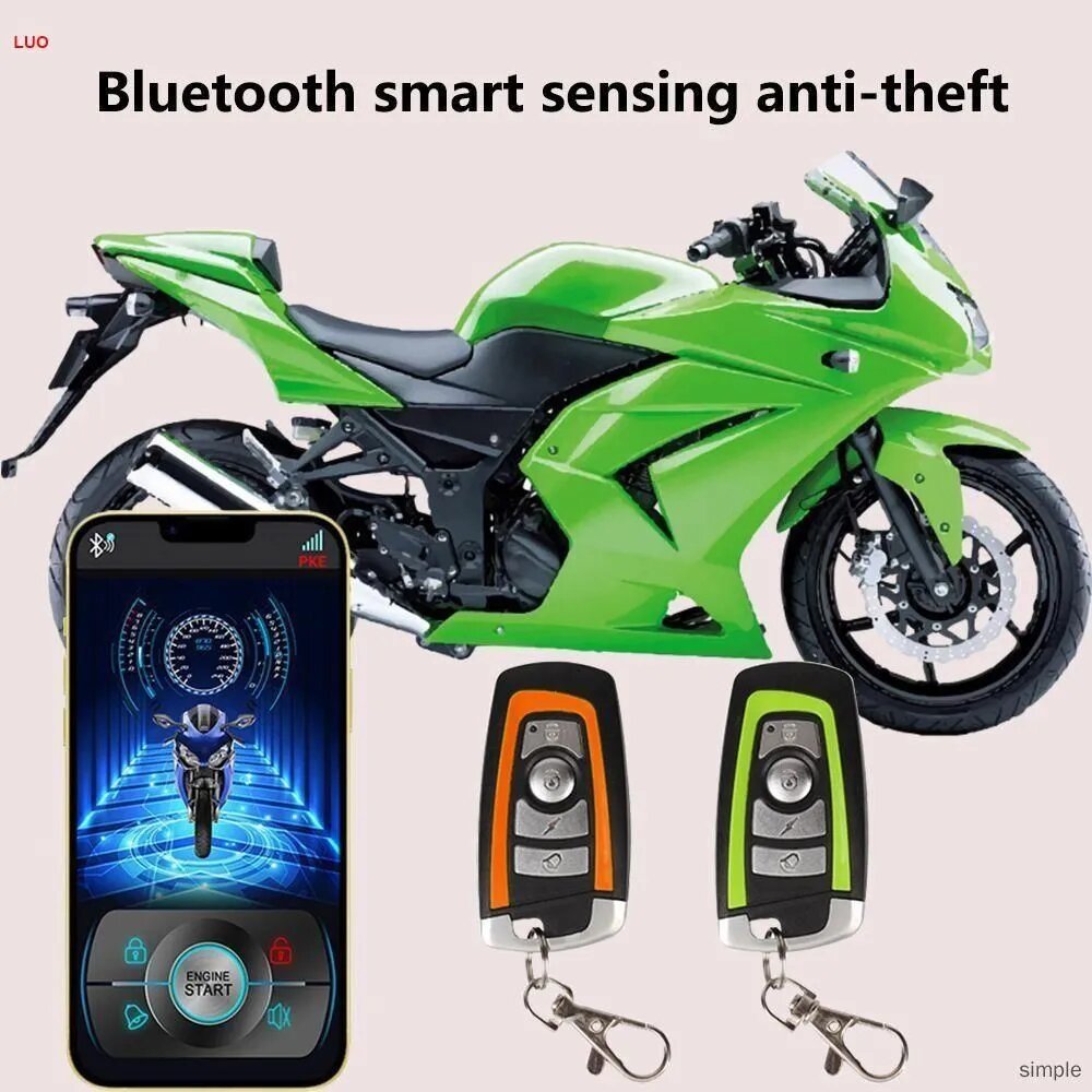 Автосигнализация для мотоцикла, Bluetooth smart sensing anti-theft, ABS пластик, 1 шт, Китай