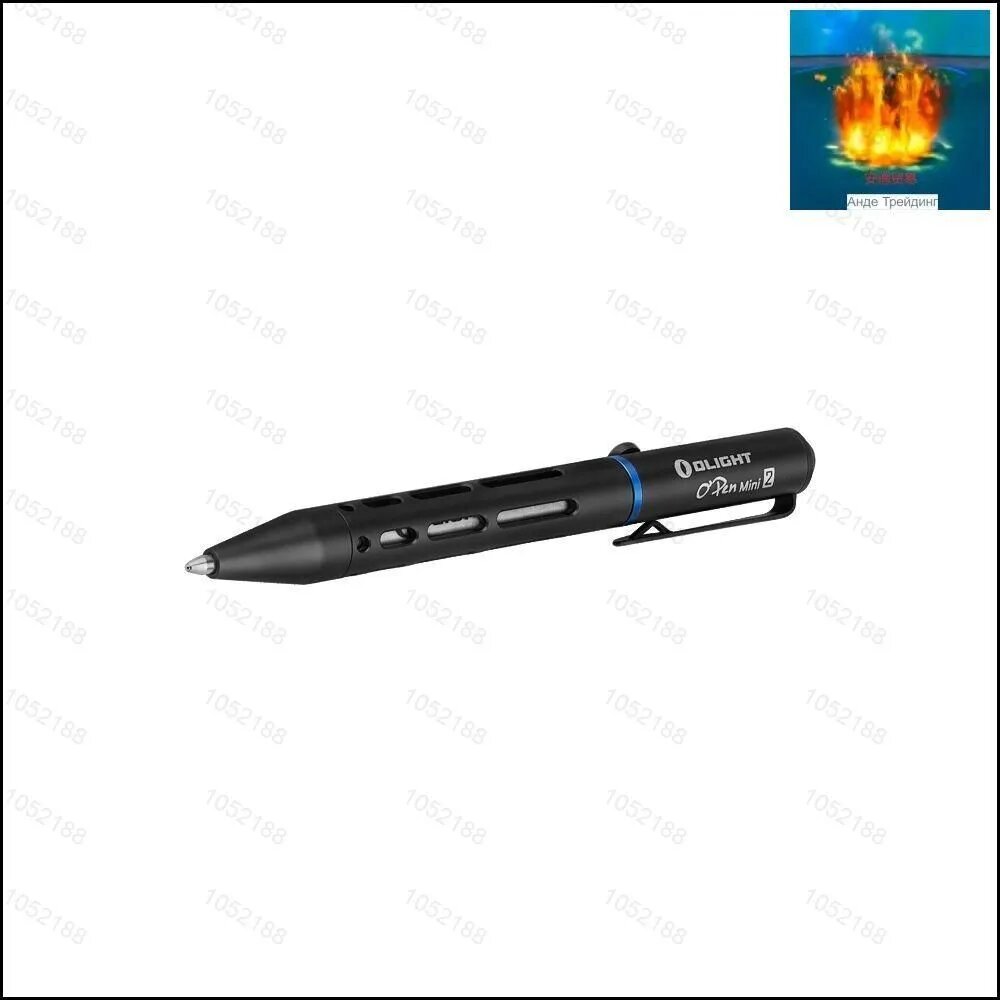 Фонарь-прожектор Olight Pen Mini 2. Ручка-фонарик, черный металлический корпус, кремовый свет. — фото 1
