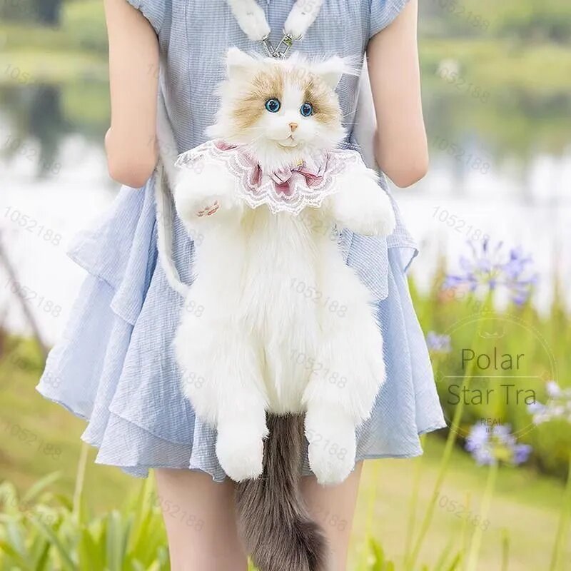 Рюкзак для кошек Sanhua с милым дизайном кошки, рюкзак для переноски кошек и кроликов, 40 см — фото 1
