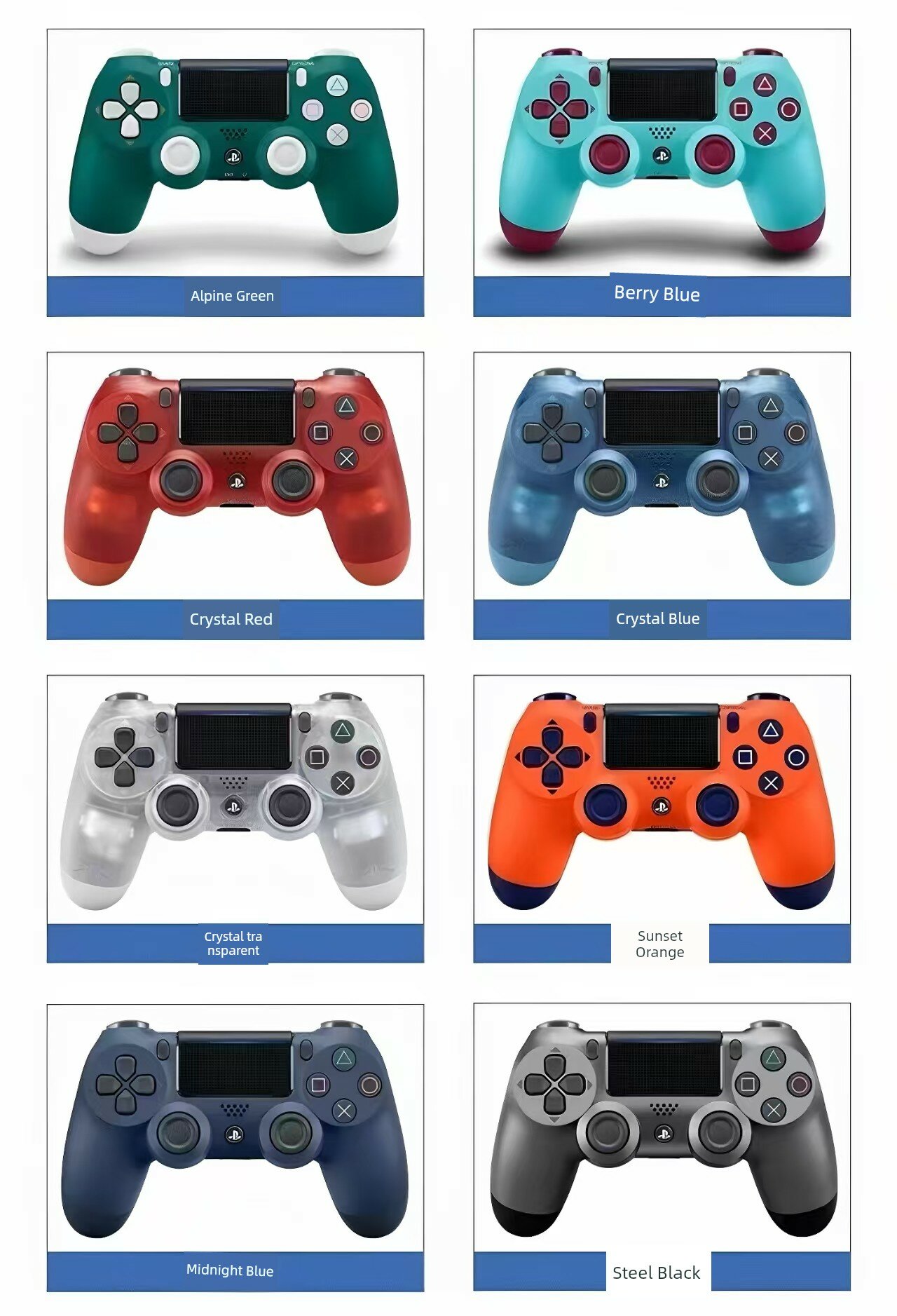 Беспроводной контроллер в белом цвете для PlayStation 4, ПК и Steam - подлинный