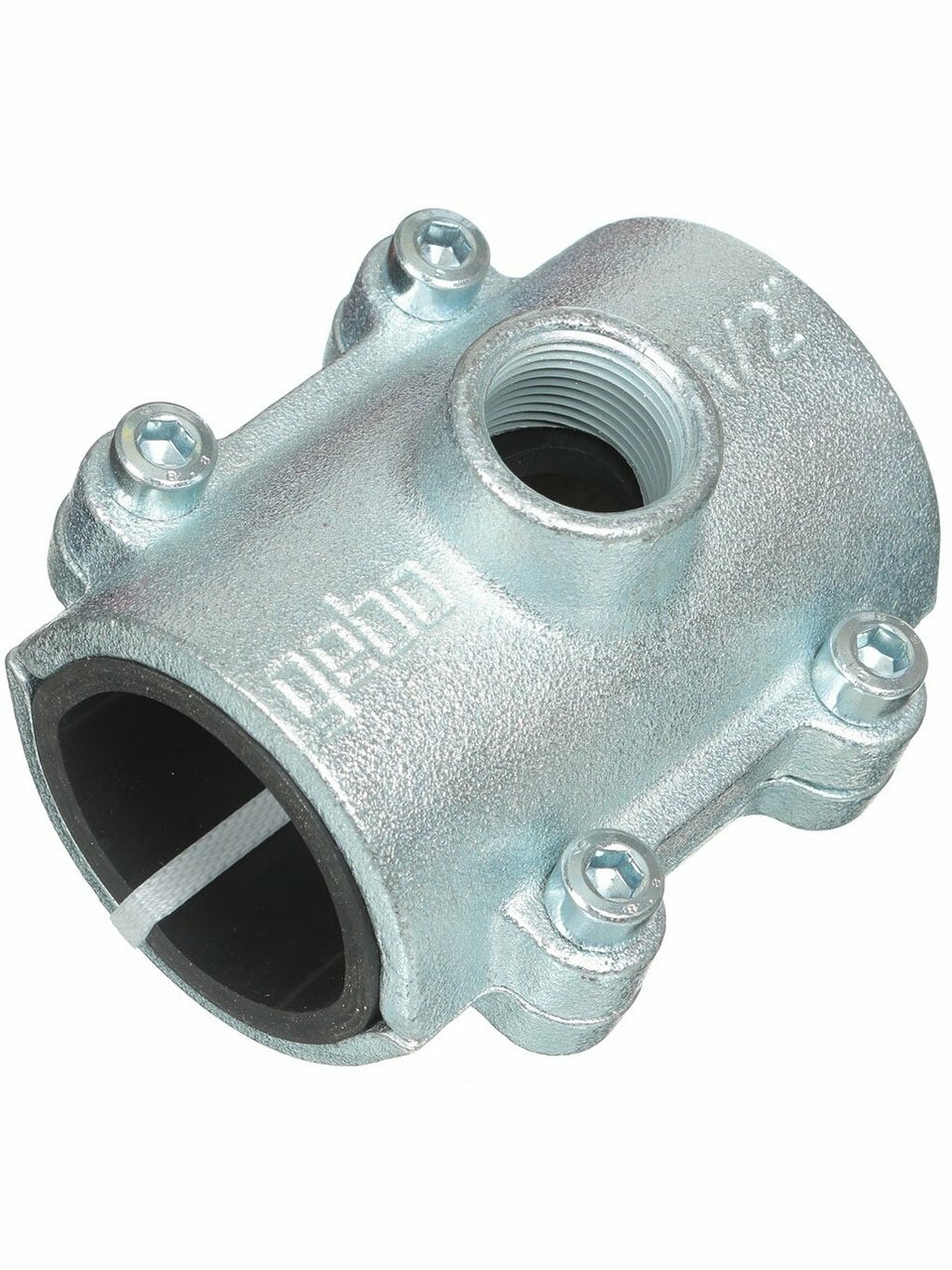 Седелка-врезка Gebo 1 1/2"х3/4" из чугуна с внутренней резьбой для систем горячего и холодного водоснабжения, артикул ANB