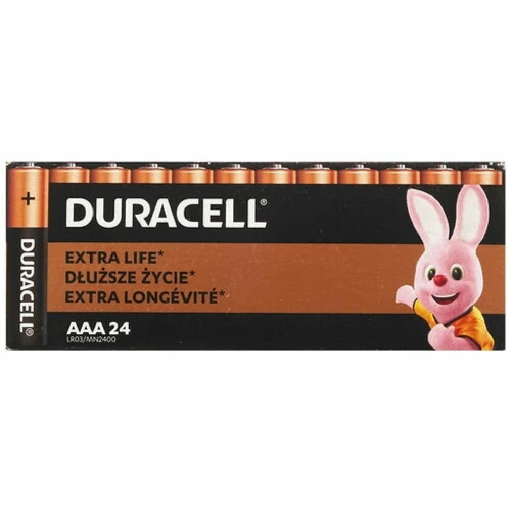 Duracell Батарейка LR03 - 24BL BASIC AAA MN2400 24 шт. в уп - ке