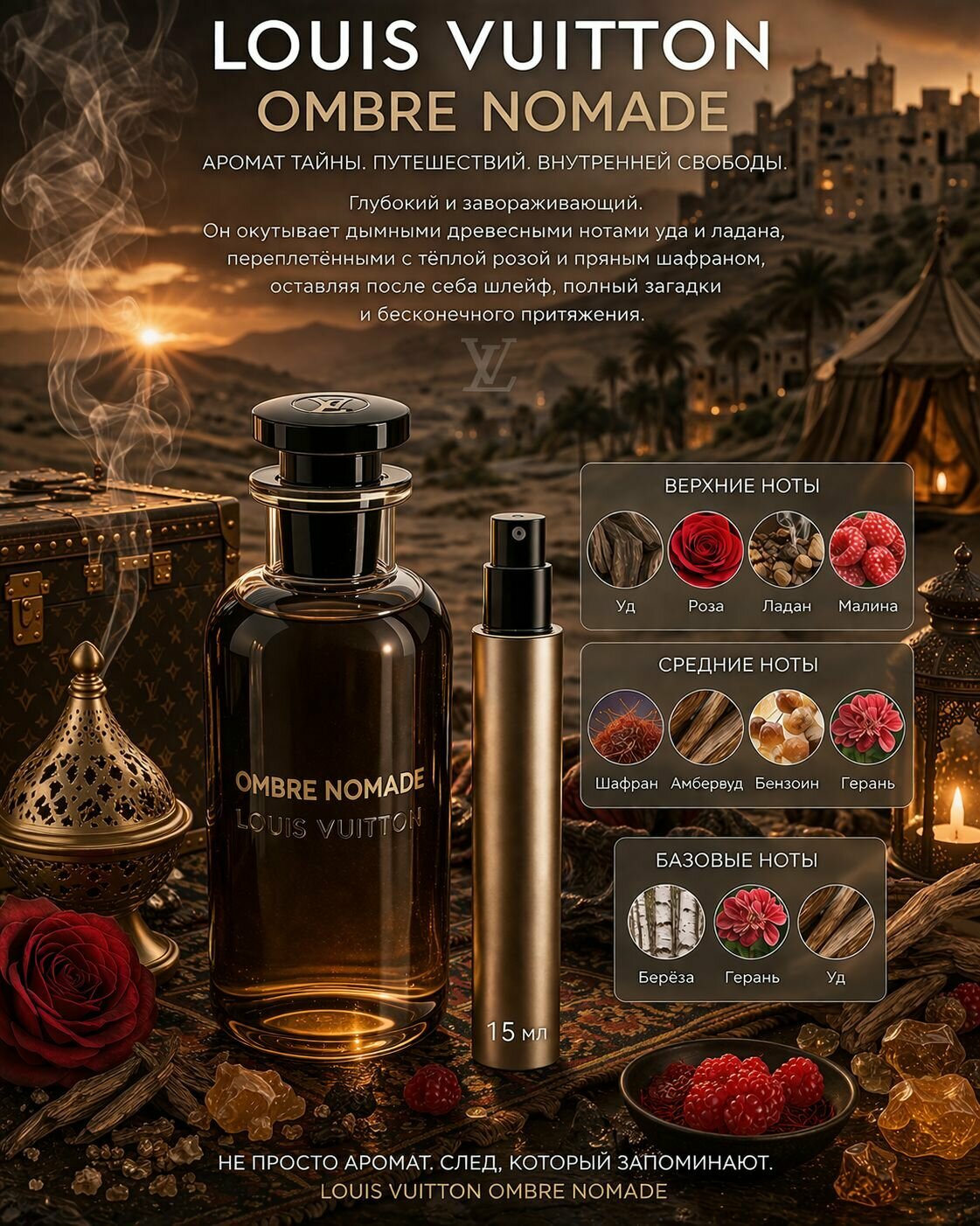Louis Vuitton Ombre Nomade Парфюмерная вода унисекс 15 мл