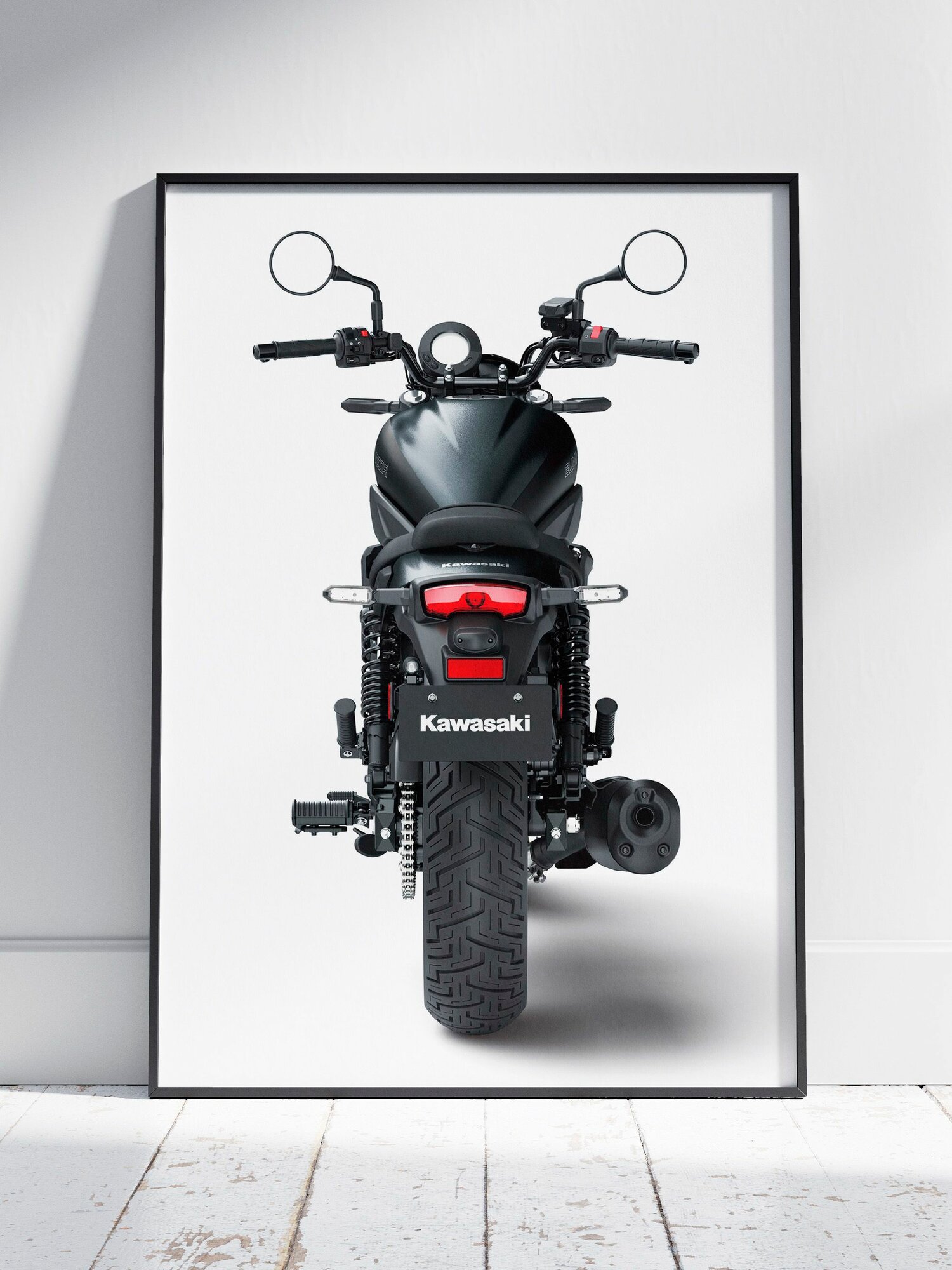 Плакат на стену для интерьера Авто и Мото (Кавасаки Элиминатор - Kawasaki Eliminator 2) - Постер по транспорту формата A4 (21x30 см)
