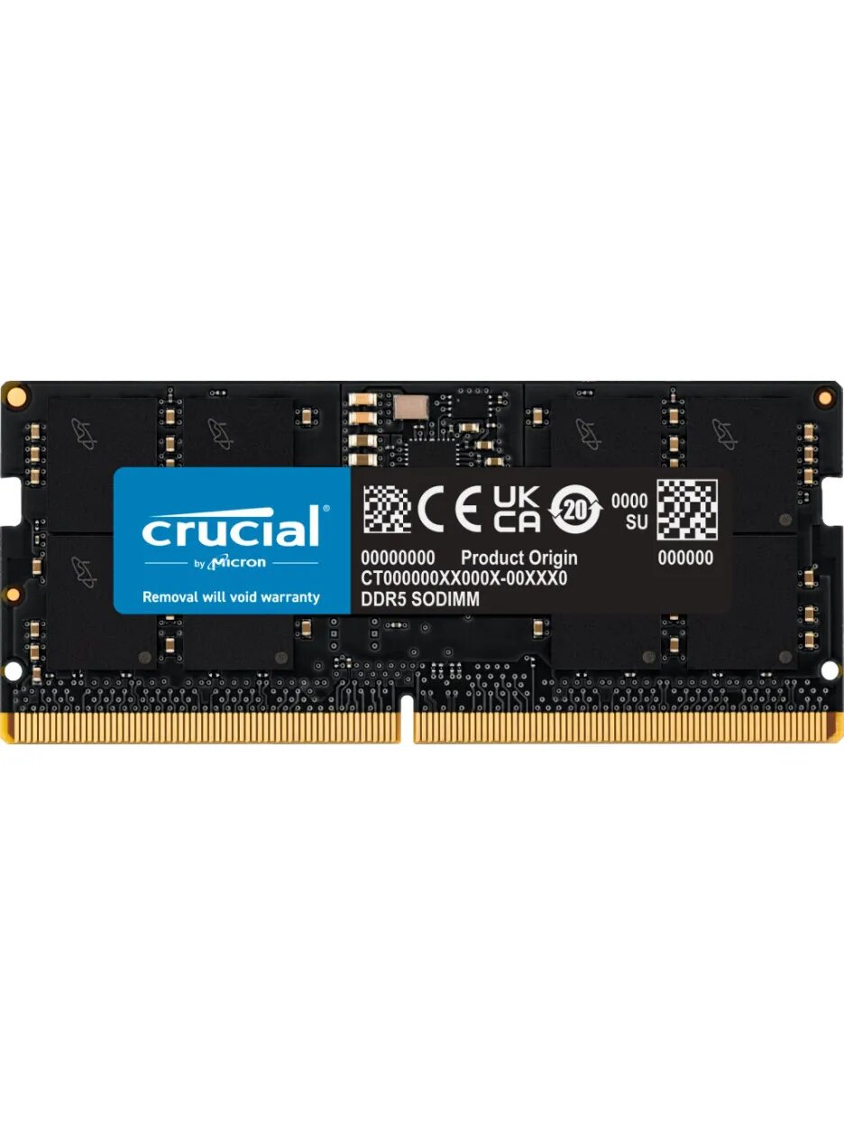 Оперативная память Crucial CB16GS4800 16ГБ, DDR5, SODIMM, 4800 МГц, CL40