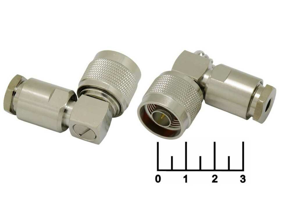 Разъем N штекер под пайку RG-58 (N-122F) (угол)