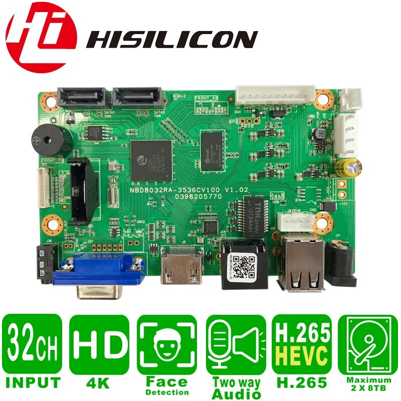 NVR плата Linxu 32 канала 4K