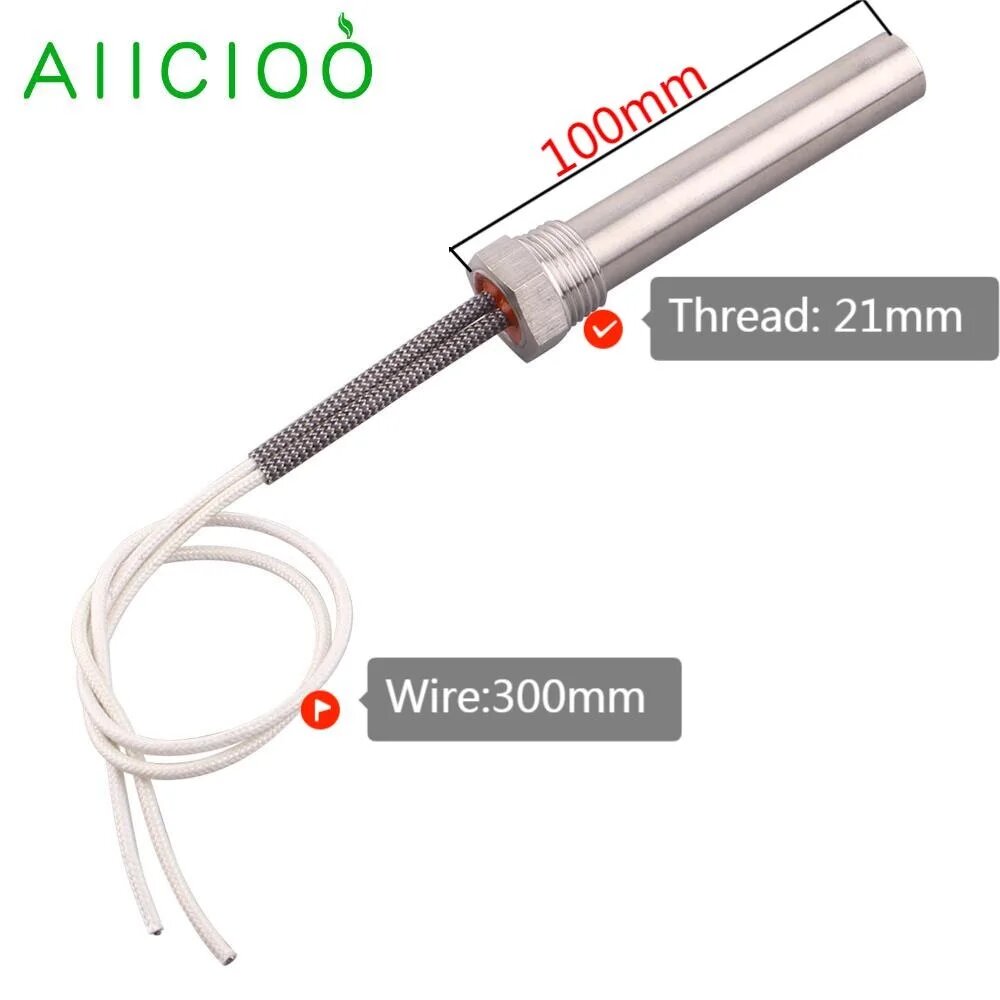 Нагревательный элемент 24V 300W 15.8x100mm AIICIOO