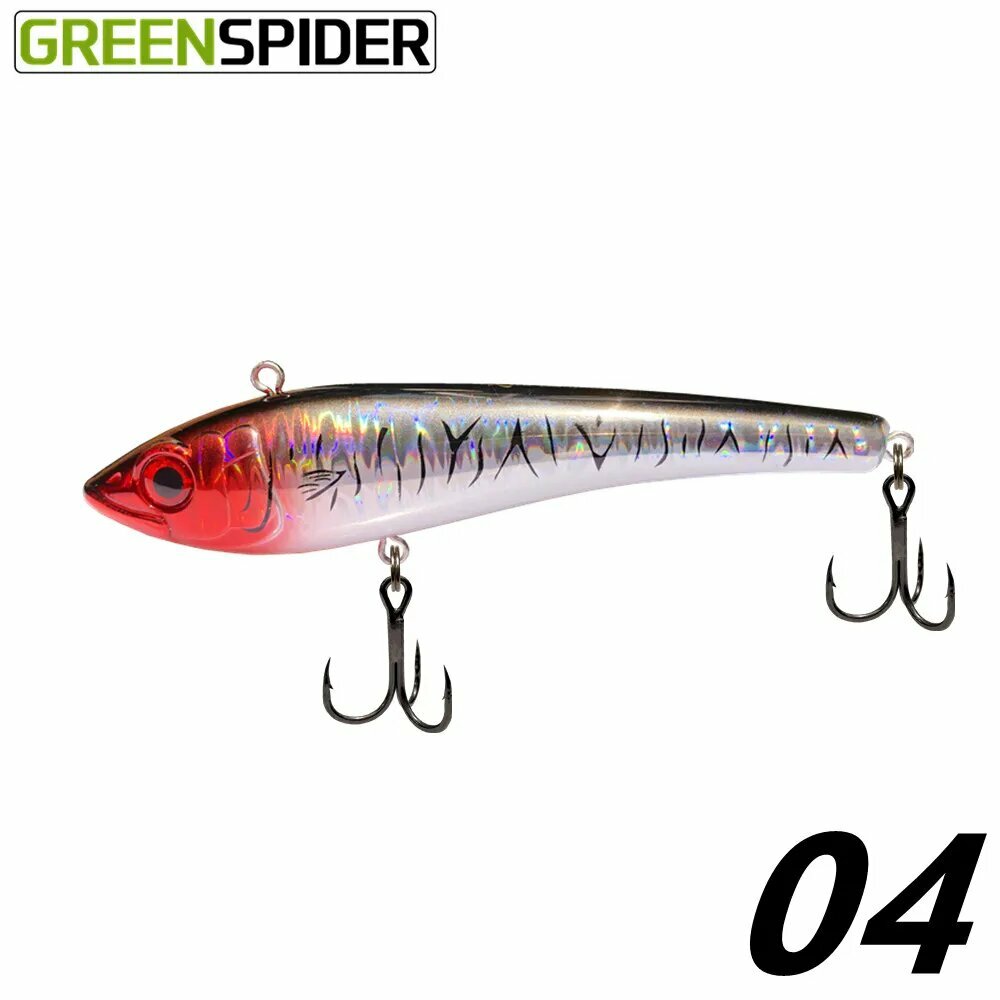 GREENSPIDER воблер Pencil VIB, 14см, 80г, Цвет: 04
