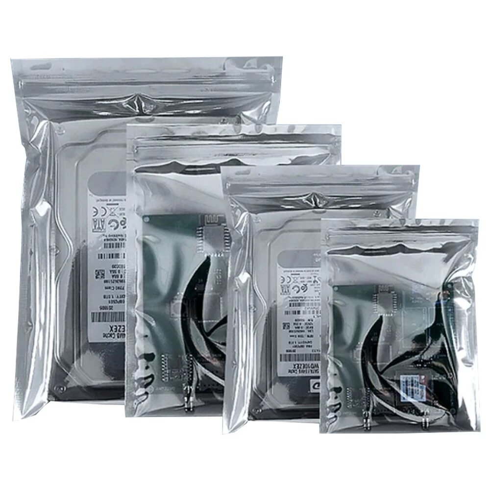 Антистатические мешки для электроники WABPK Zip Lock, 8x12cm