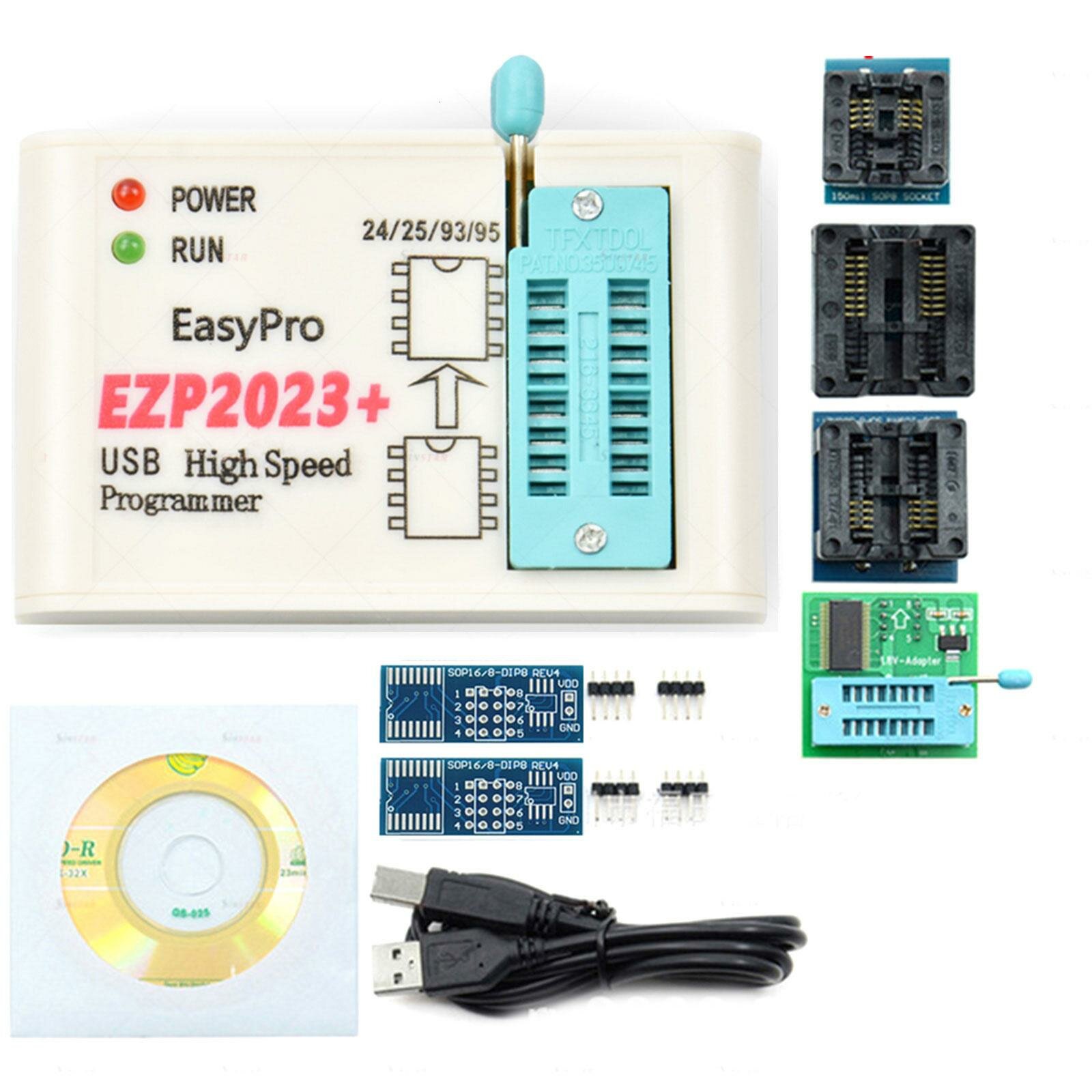 Программатор SPI EZP2023, С 7 адаптерами