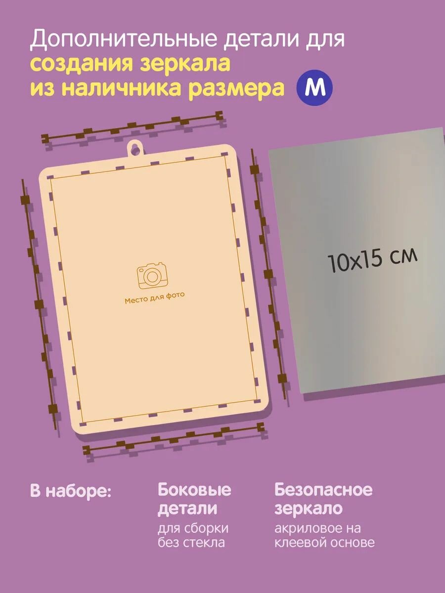 Дополнительные детали для наличника размера М ЧудоЧадо, зеркало