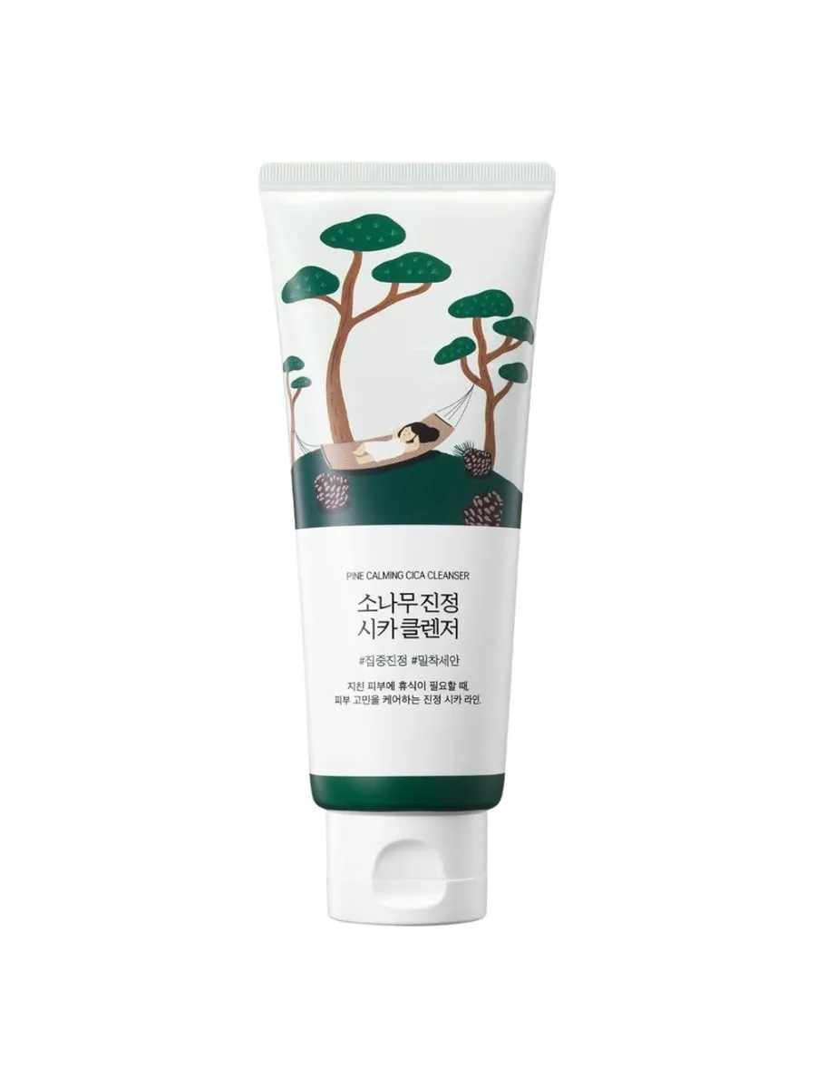 Пенка Round Lab Pine Calming Cica Cleanser, Успокаивающая для умывания, для проблемной кожи, 150 мл