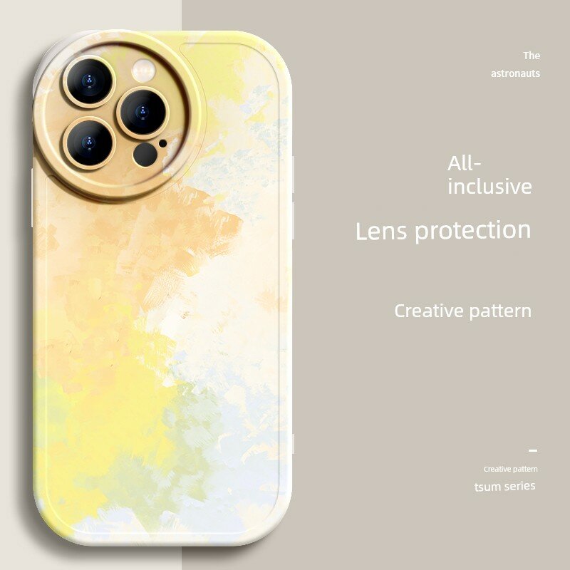 Ультра-тонкий чехол для iPhone XS с круглым вырезом под камеру и цветом «Рассветный»