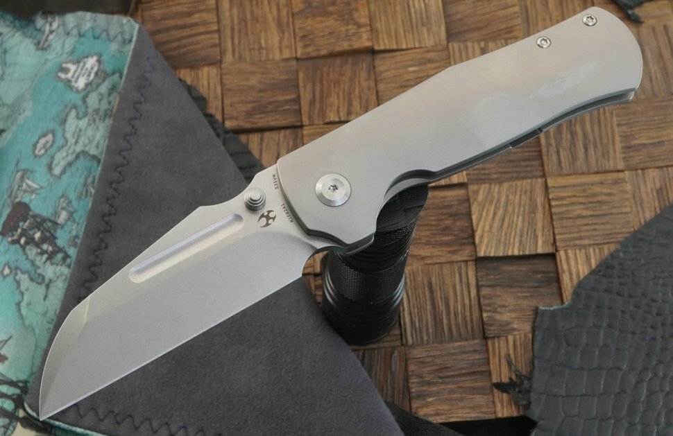 Складной нож Kansept Knives Dreadnaught, сталь CPM S35VN, SW, рукоять титан