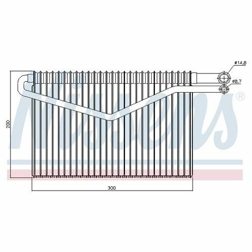 Радиатор кондиционера Nissens 92244