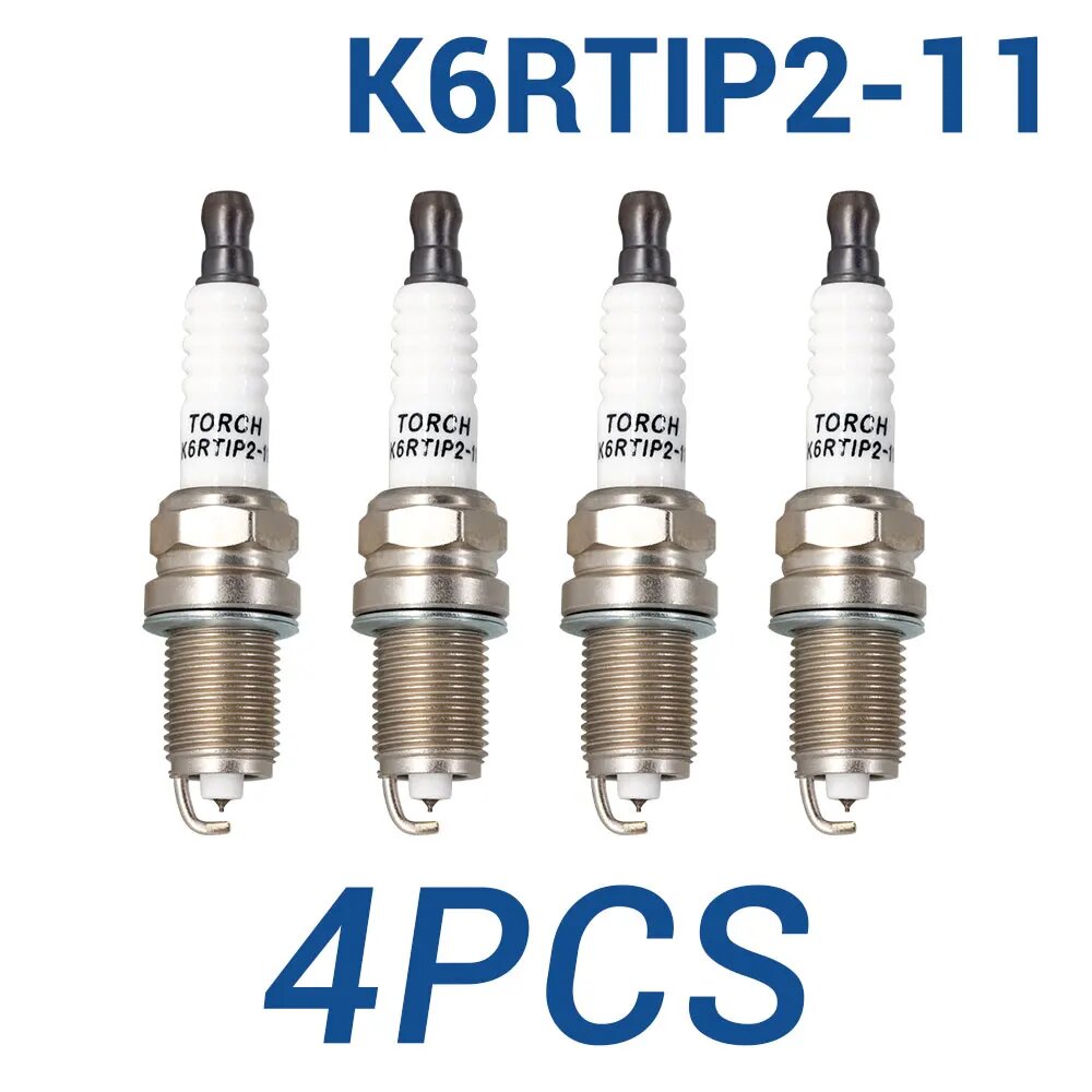 Свечи зажигания TORCH K6RTIP2-11, 4 шт.