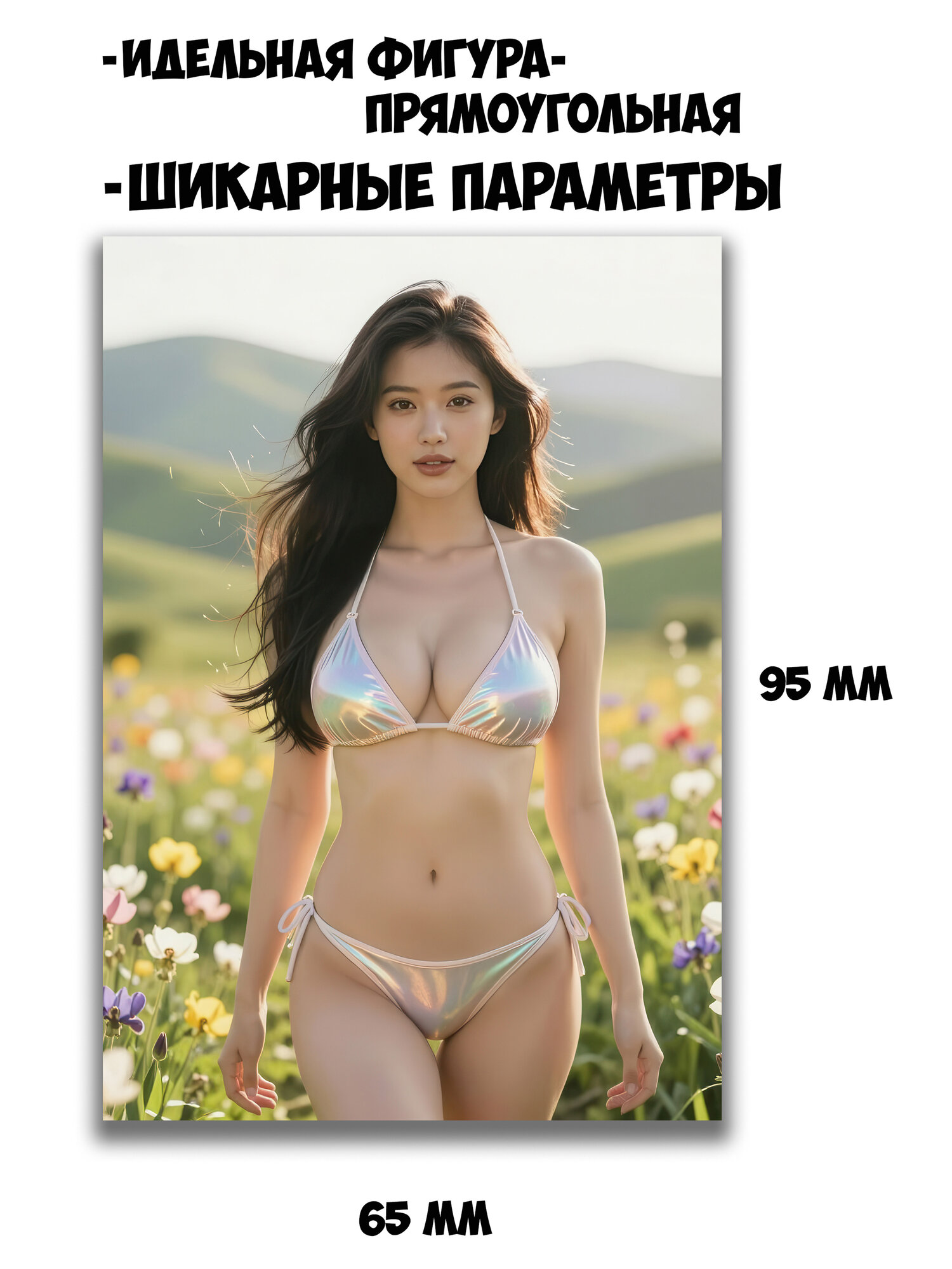 Магнит на холодильник Девушка — фото 1