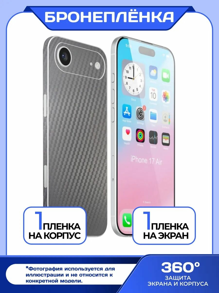 Пленка на экран и корпус для iPhone 17 Air