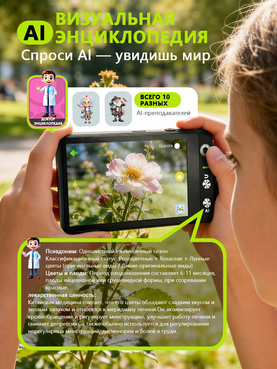 Портативная цифровая фотоаппарат, просмотр видео + Wi-Fi , жизненный рекорд