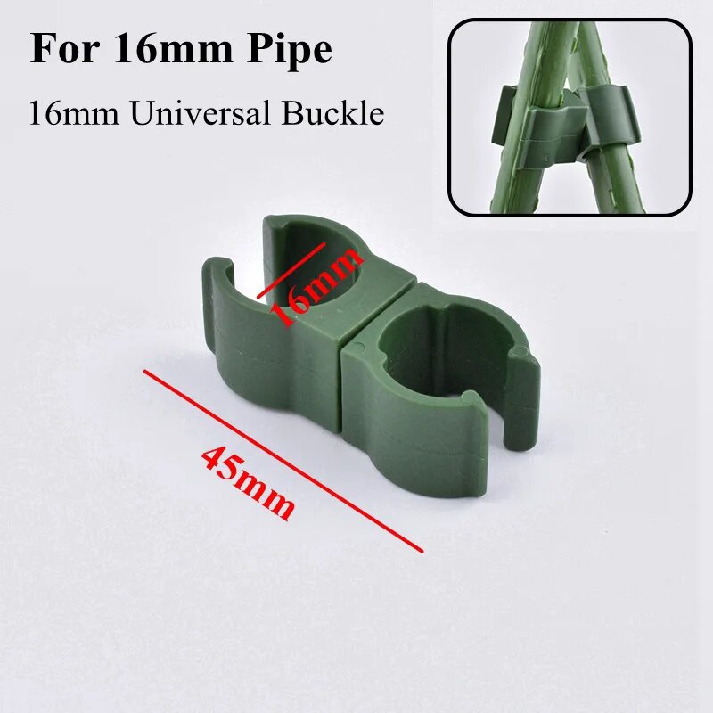 Пластиковые опоры для растений 360° 8/11/16/20 мм 50PCS, B Buckle-16mm