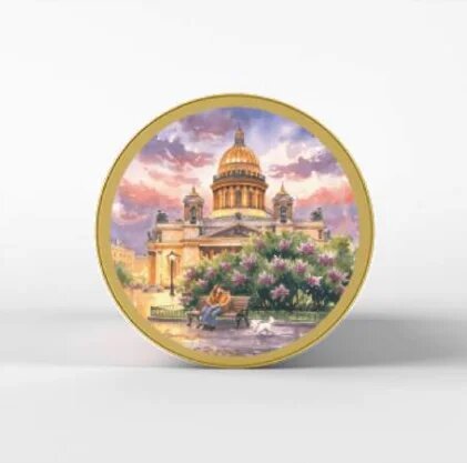 Монпансье Настоящий сувенир «Закат у Исааикевского», с наклейкой