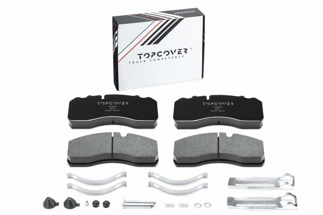 Колодки дискового тормоза с р/к BPW/MAN/SAF T02988003 (Topcover)