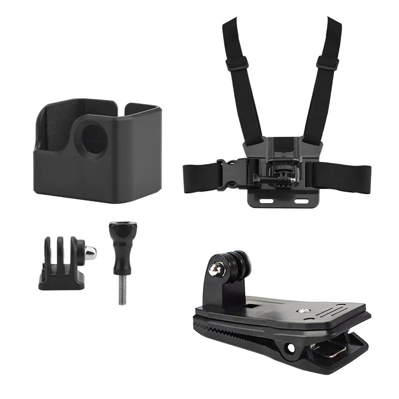 Расширительный каркас для DJI Pocket 3 с креплением для рюкзака и головной лентой, набор из 3 предметов
