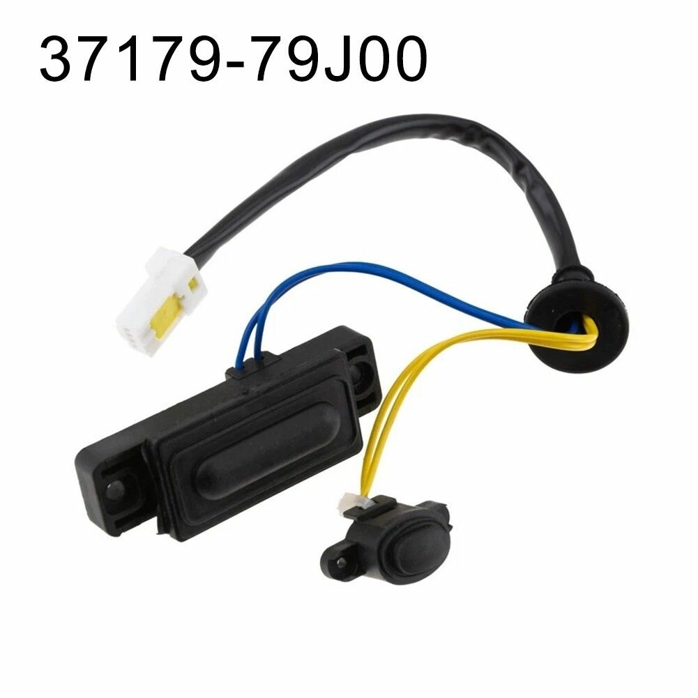 Кнопка открытия заднего багажника Suzuki SX4 2006-2013 37179-79J00 черная ABS — замена штатного выключателя 1 шт.