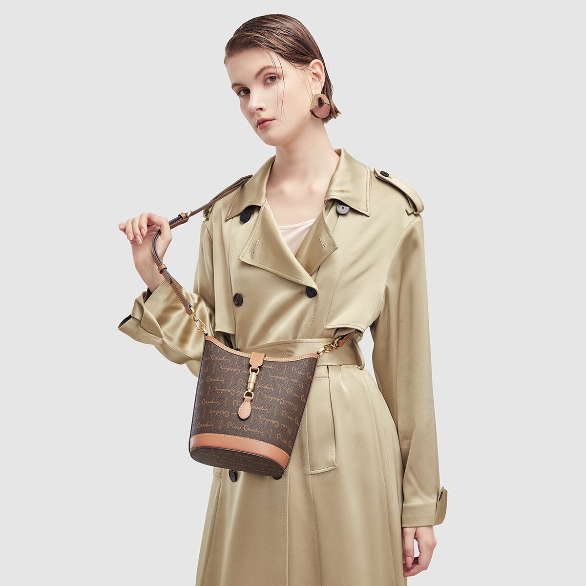 Сумка Pierre Cardin, кофейный — фото 1