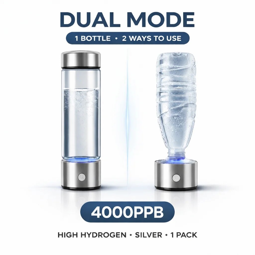 Водородная бутылка Dual Mode 4000PPB, Голубой