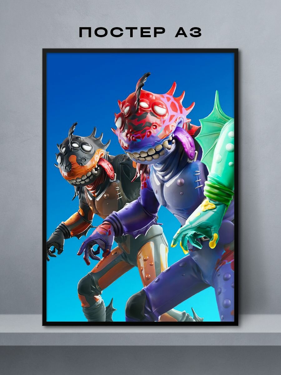 Постер А3 на стену Фортнайт Fortnite, 42х29.7 см, без рамы